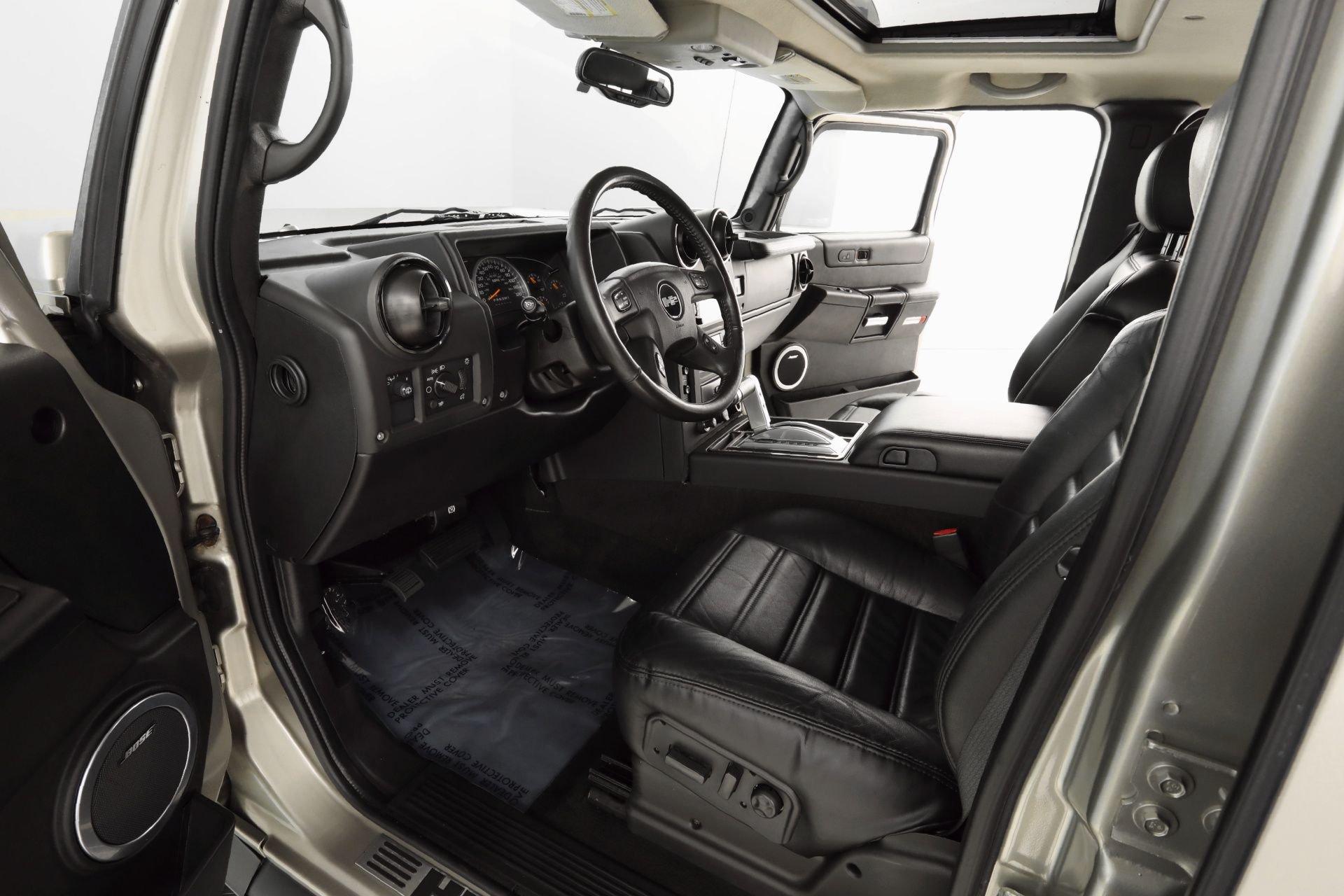 Hummer H2 Black Interior