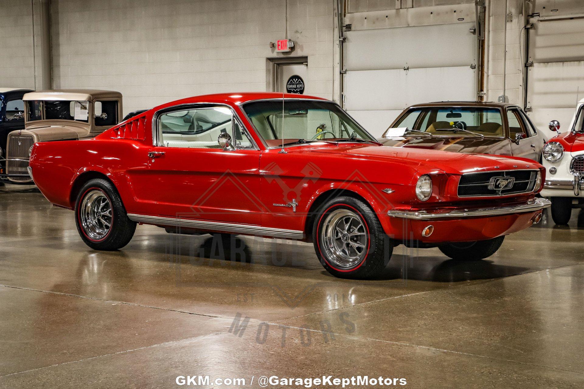 1965 Red Mustang Fastback 1965 Ford Mustang Coupe For Sale By Auction