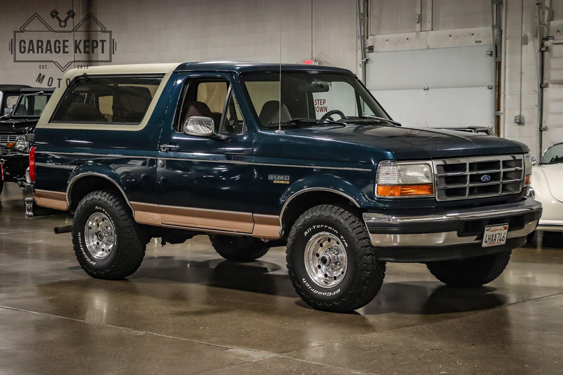 Used 1995 Ford Bronco Eddie Bauer Edition For Sale (Sold) | Garage Kept ...